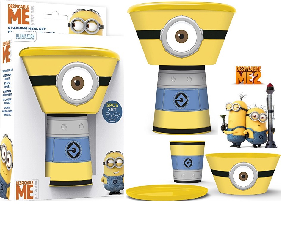 [X000055]St147 – Stacking Meal Set – Minions – Streamwork Wholesale